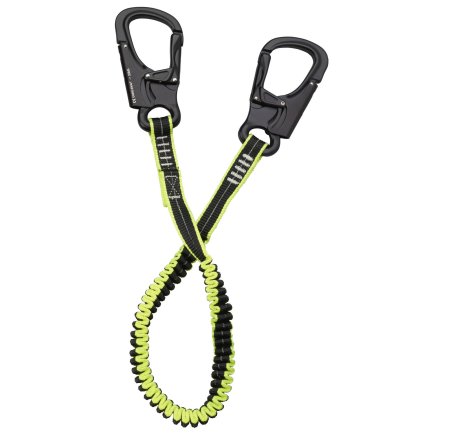 Elastic tether 2 aluminium safety hooks