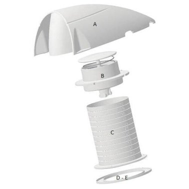 Ventilation shut-off unit