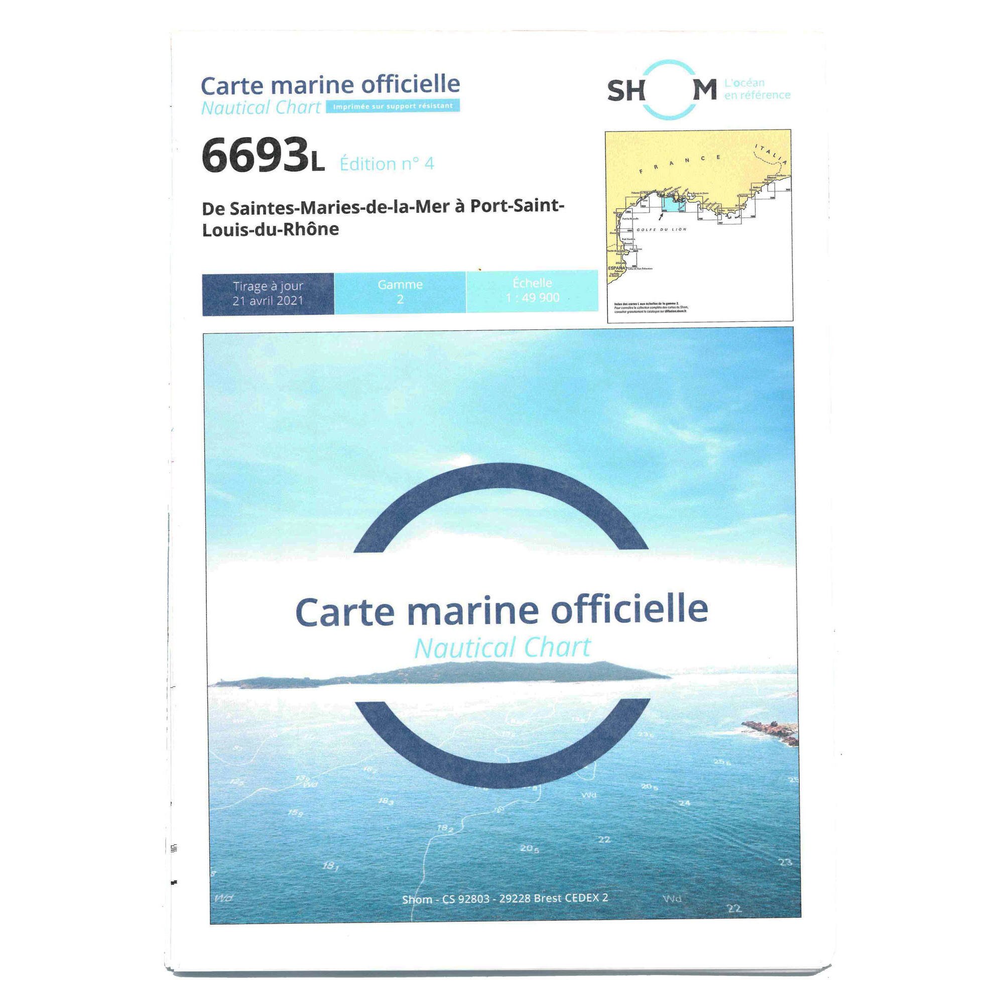 FOLDED CARD : LA REUNION PARTIE SUD DE L- Shom | PLASTIMO